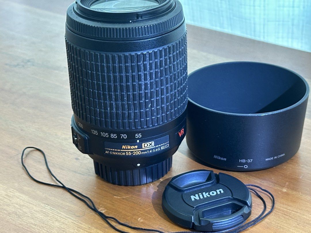 Nikon DX AF-S Nikkor 55-200mm f/4-5.6G ED VR Lens, Photography, Lens ...