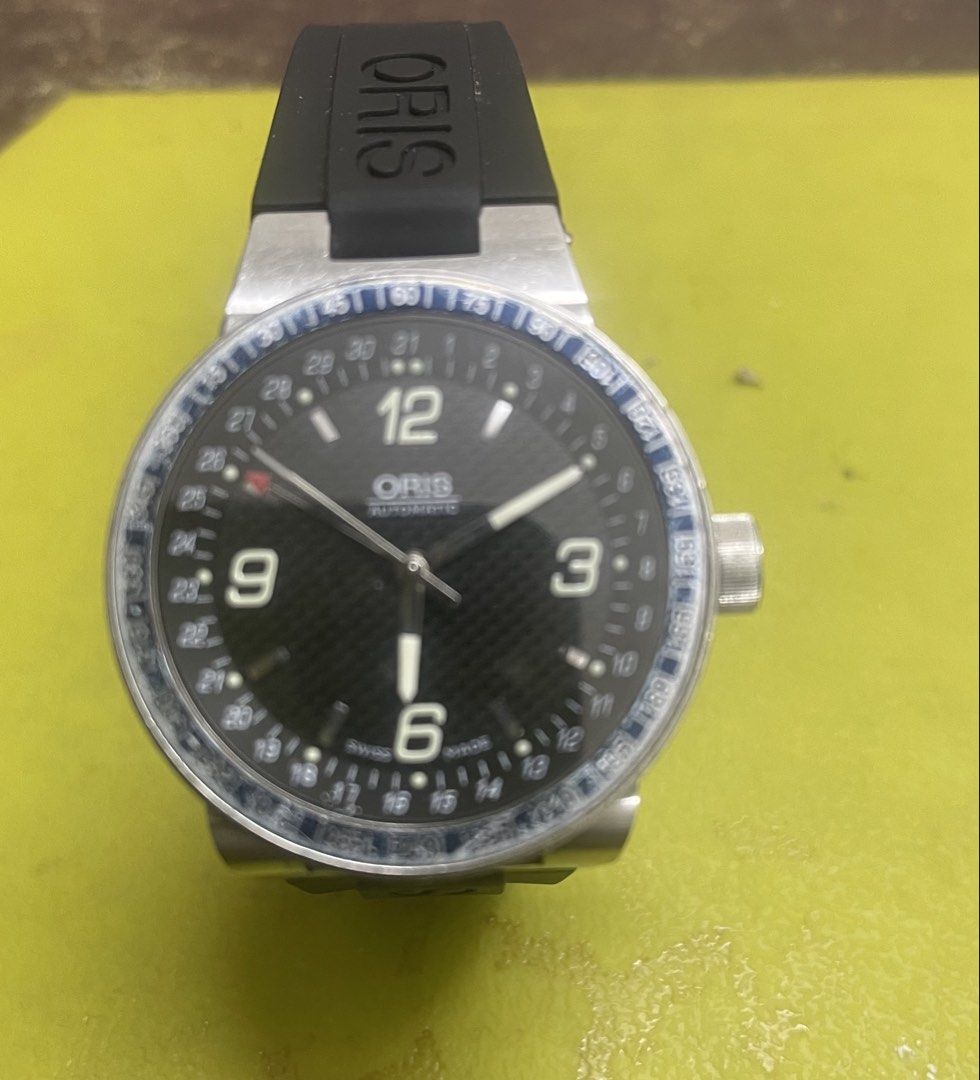 Oris F1 Pointer Date (Blue Bezel), Men's Fashion, Watches & Accessories ...