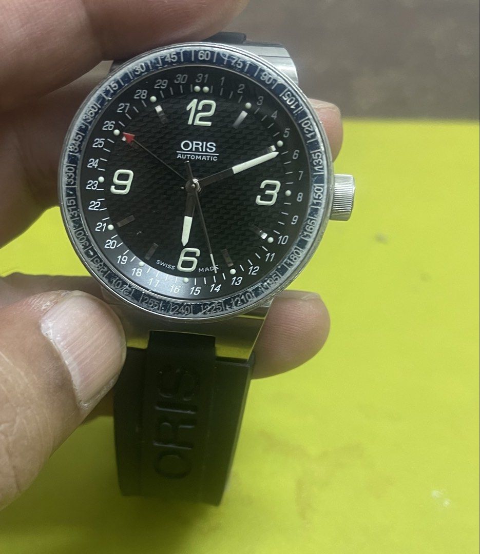 Oris F1 Pointer Date (Blue Bezel), Men's Fashion, Watches & Accessories ...