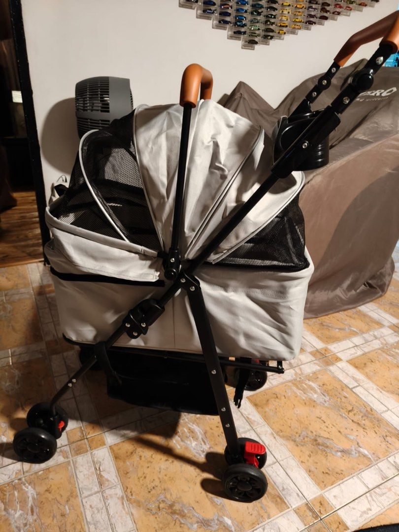 Pet Stroller - Grey, Pet Supplies, Homes & Other Pet Accessories on ...