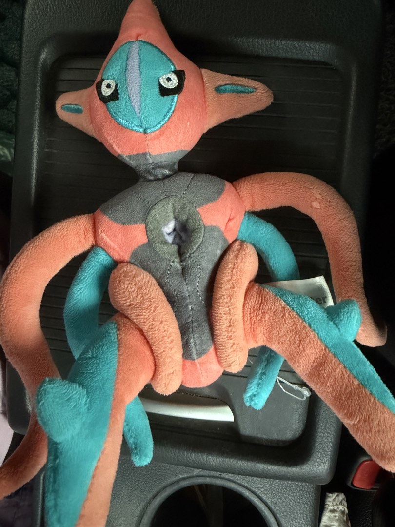 Pokemon Center Deoxys Plush Toy, Hobbies & Toys, Toys & Games on Carousell