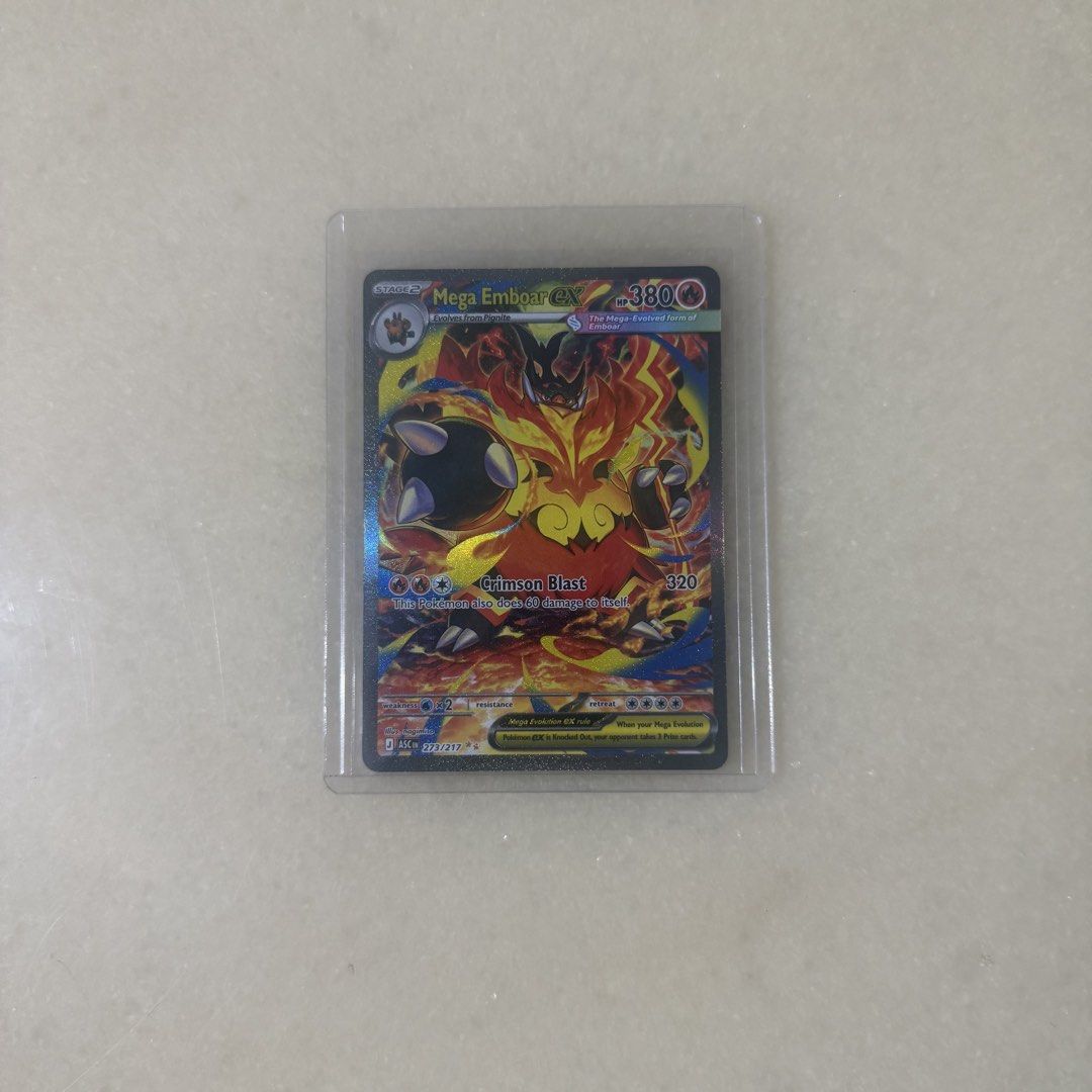 Pokemon Mega Emboar EX #273 Trading Card, Hobbies & Toys, Toys & Games ...