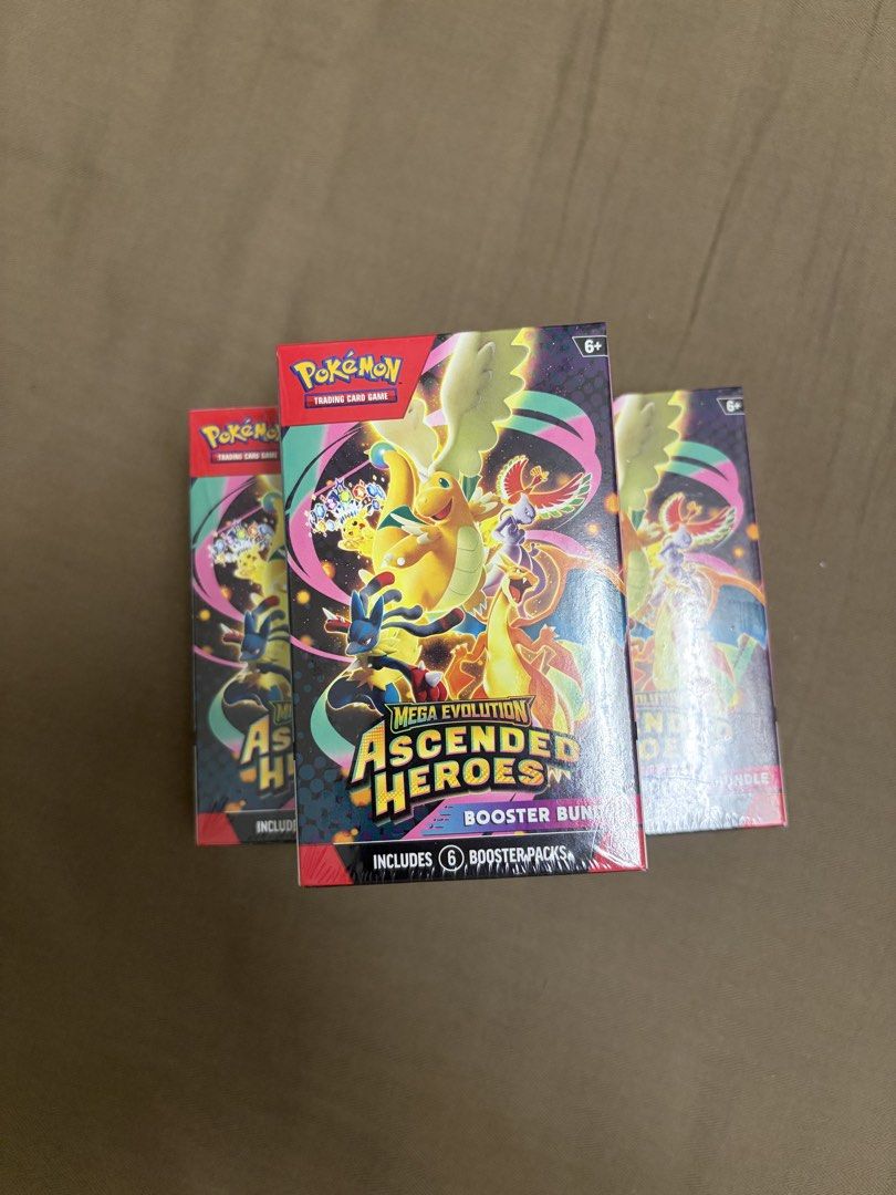 Pokemon Mega Evolution Ascended Heroes Booster Bundle, Hobbies & Toys ...