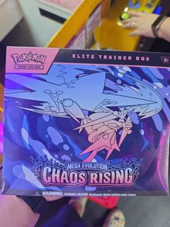 Pokemon TCG Mega Evolution Chaos Rising Elite Trainer Box, Hobbies ...