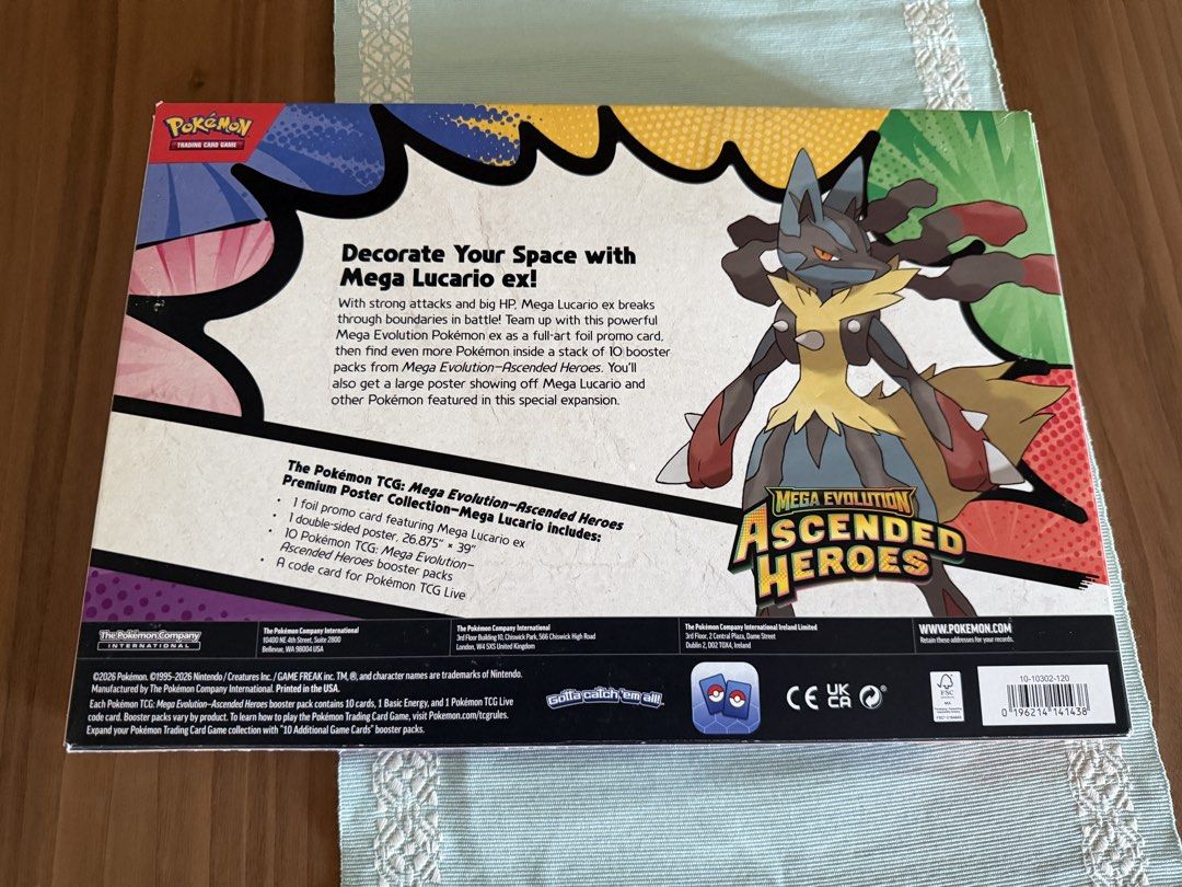 Pokemon TCG: Mega Evolution Ascended Heroes Premium Poster Collection ...