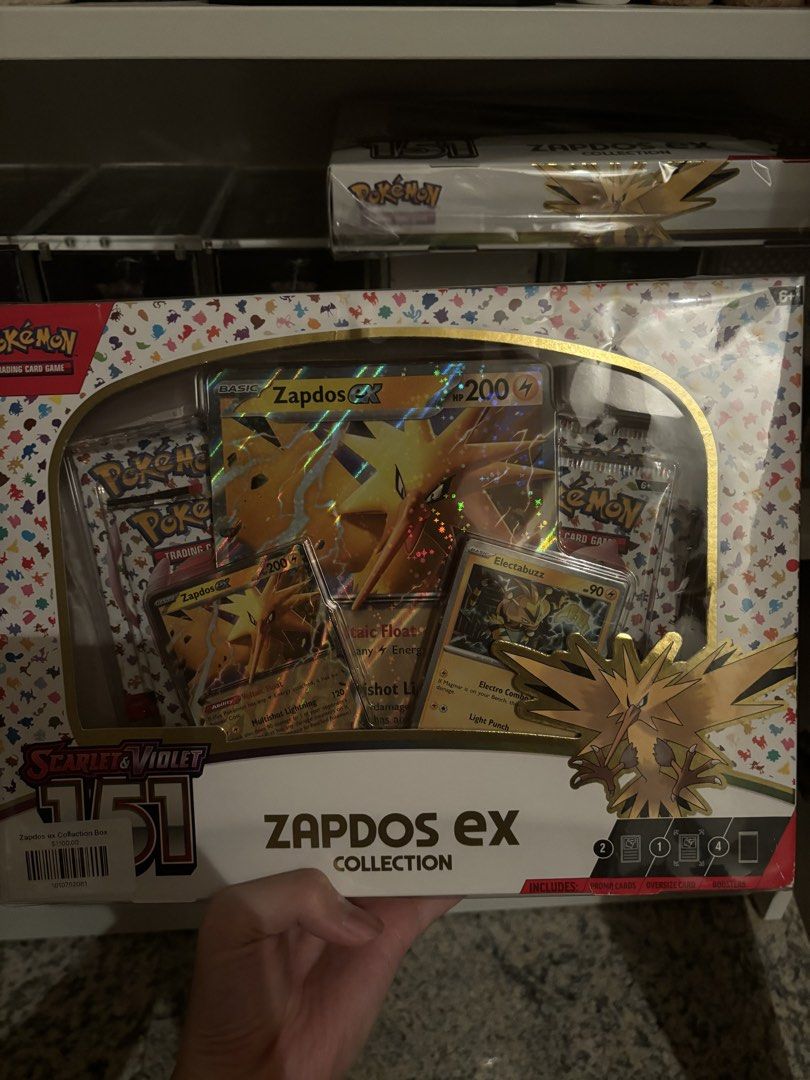 Pokemon TCG Scarlet & Violet 151 Zapdos EX Collection, Hobbies & Toys ...
