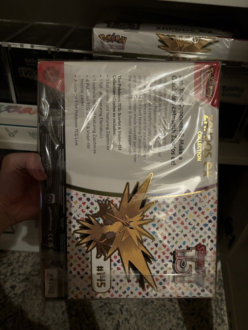 Pokemon TCG Scarlet & Violet 151 Zapdos EX Collection, Hobbies & Toys ...