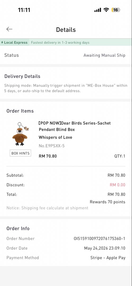 POP NOW Dear Birds Series-Sachet Pendant Blind Box, Hobbies & Toys ...