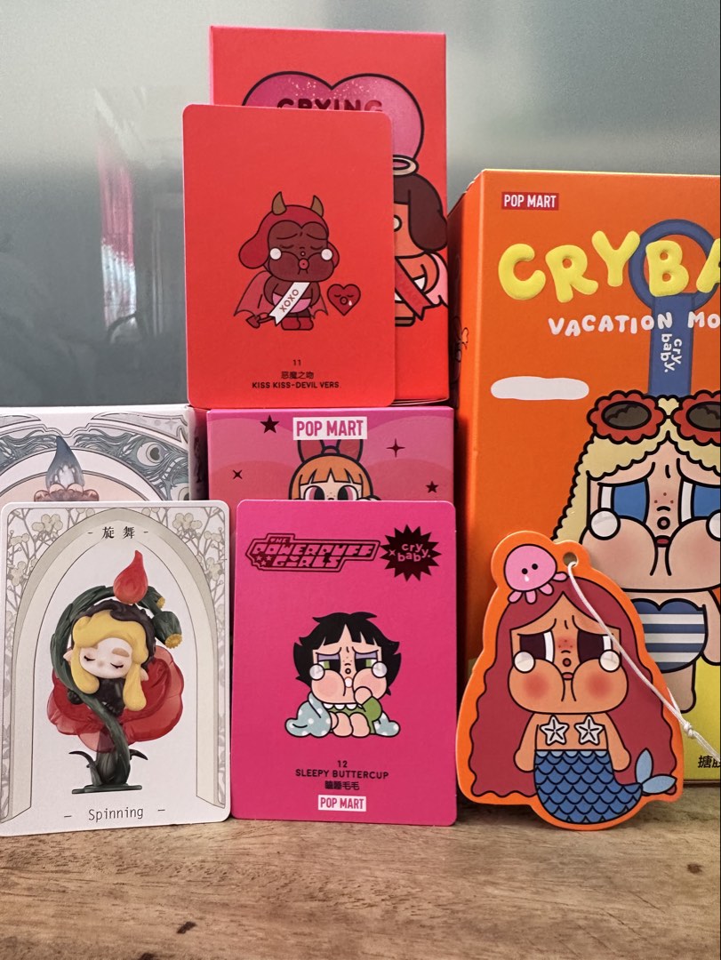 Popmart Crybaby Vacation Mode on Mermaid Secret Set, Hobbies & Toys ...