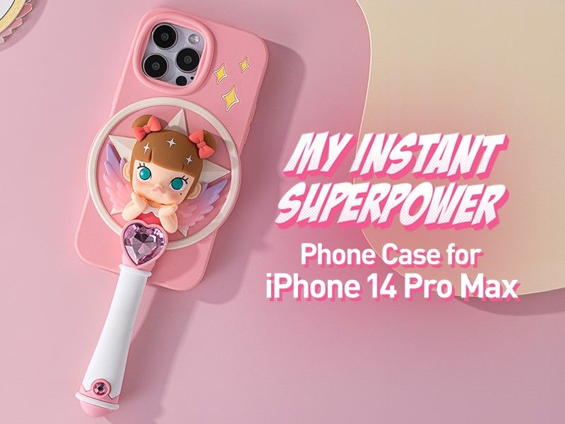 Popmart iPhone 14 Pro Max Molly My Instant Superpower Series phone case ...