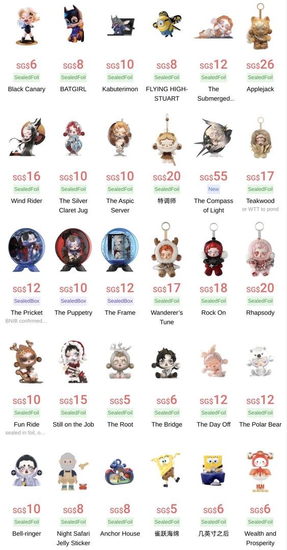 Popmart Skullpanda figurines, Hobbies & Toys, Toys & Games on Carousell