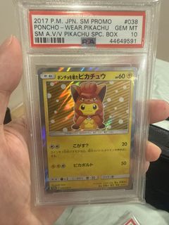PSA 10 Poncho Pikachu Mega Campaign Promo Card, Hobbies & Toys, Toys ...