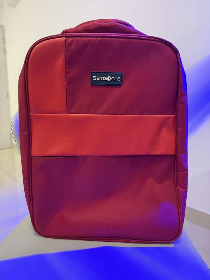 Samsonite Red Backpack, Men's Fashion, Bags, Backpacks on Carousell