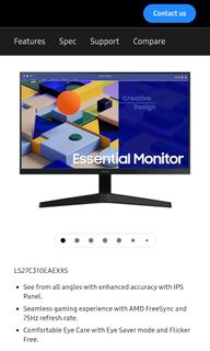 Samsung F22T350FHE 22" Monitor, Computers & Tech, Parts & Accessories ...