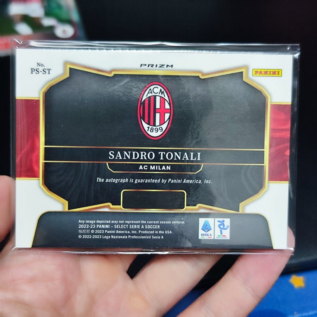 Sandro Tonali Select Pitchside Signatures Auto + AC Milan lots 🇮🇹⚫🔴 ...