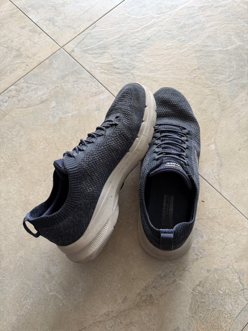 Skechers Go Walk 6 Navy Blue Sneakers, Men's Fashion, Footwear ...