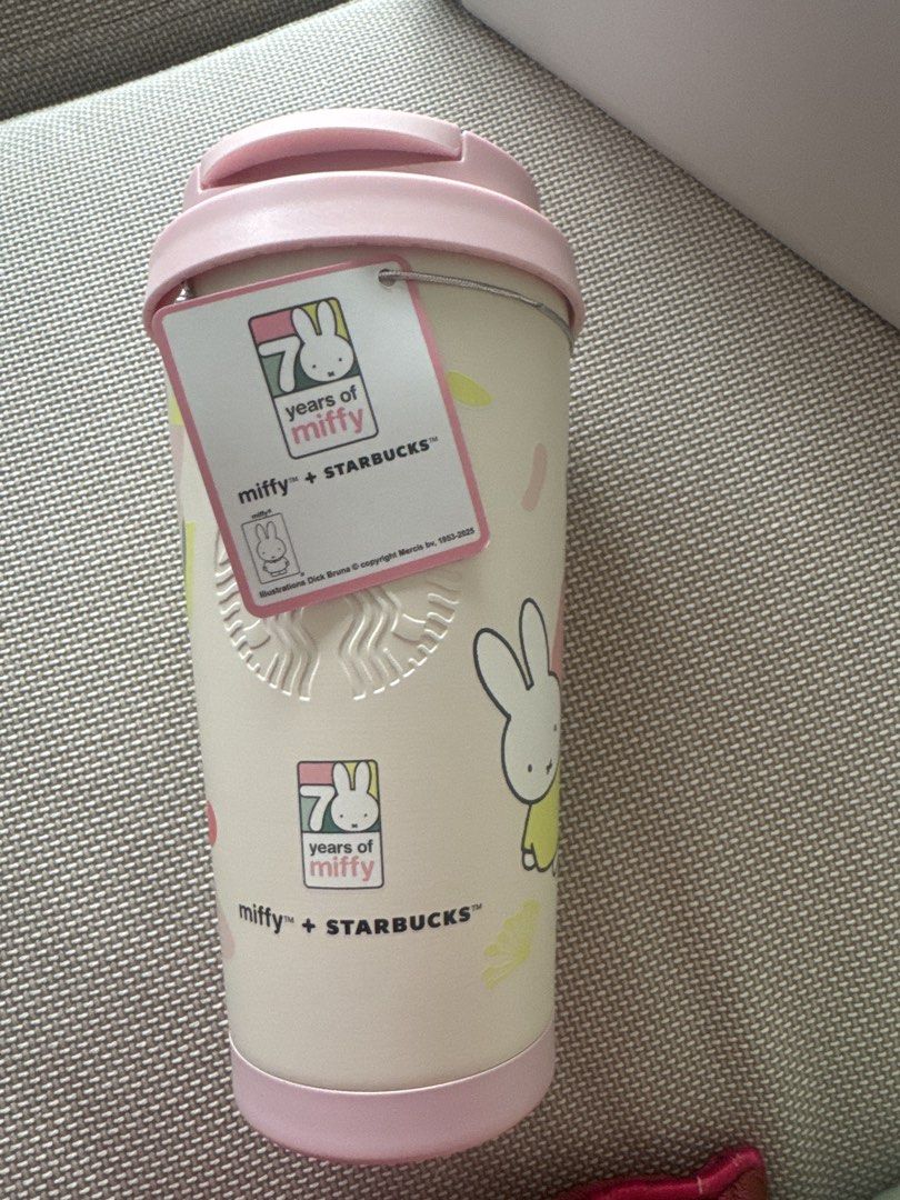 Starbucks x Miffy 70th Anniversary Tumbler, Furniture & Home Living ...