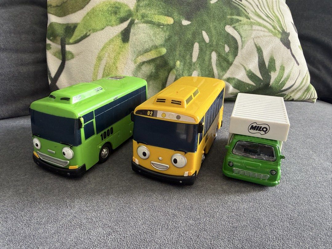 Toy Bus & Truck Bundle – Cartoon Buses + Milo Delivery Truck, Hobbies ...