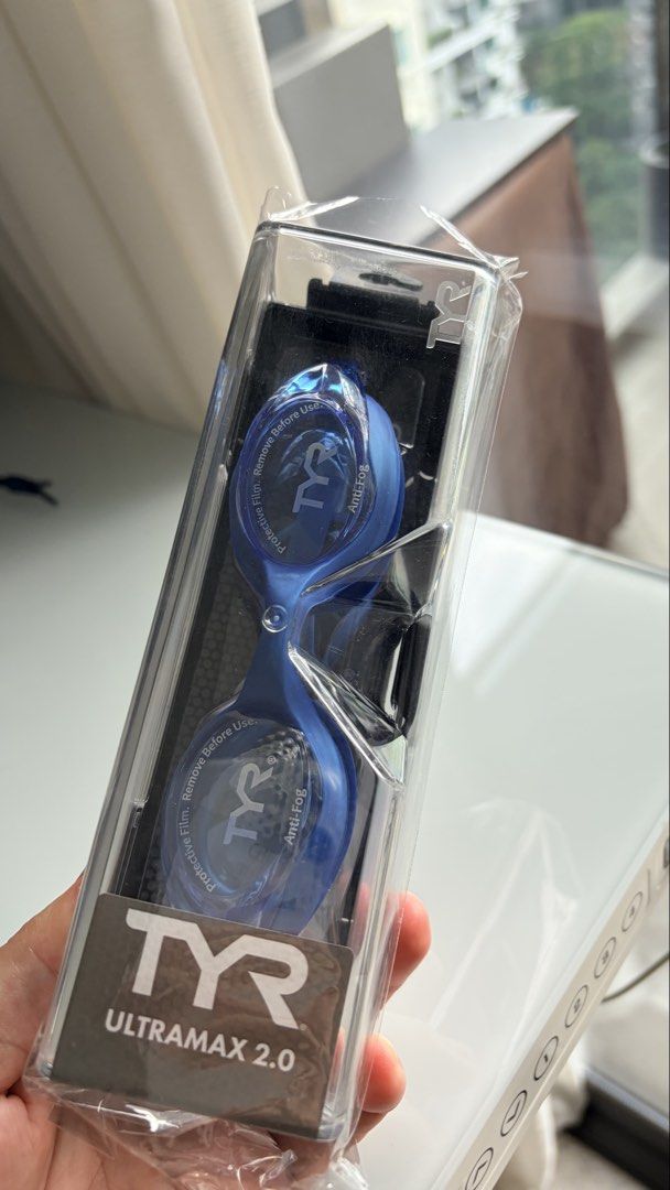 TYR Ultramax 2.0 Swimming Goggles - Black/Blue, Sports Equipment ...