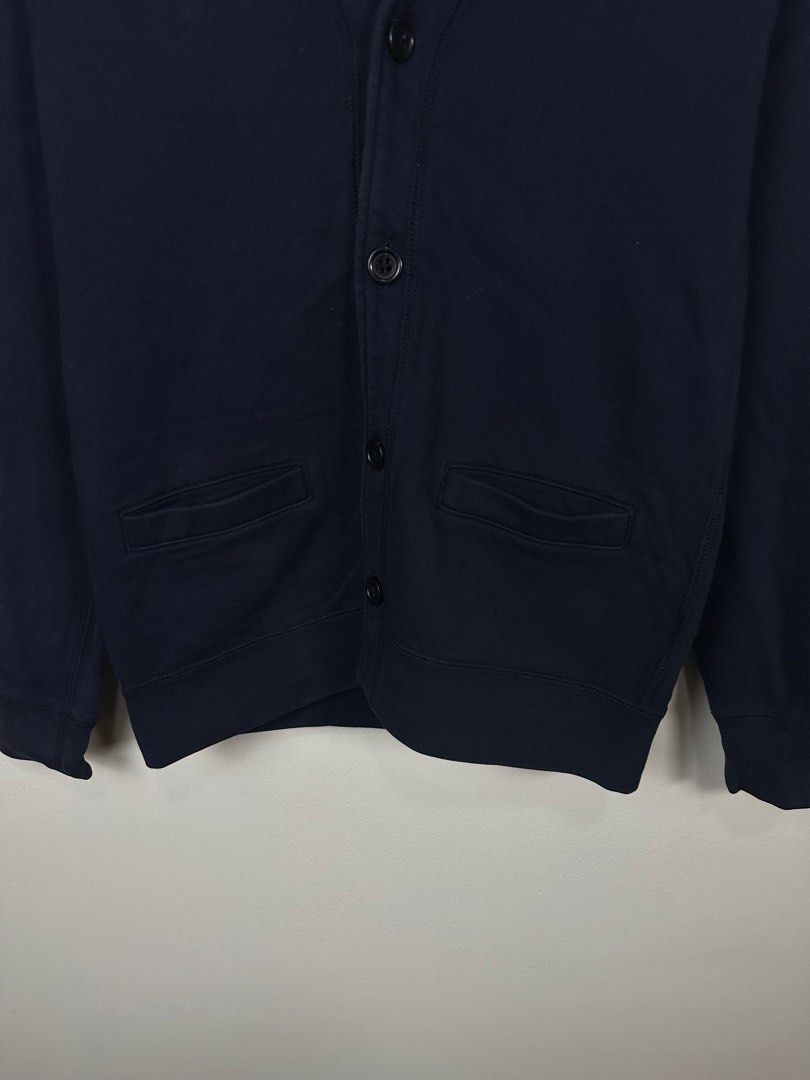 Uniqlo Blue Sweat Cardigan, Men's Fashion, Coats, Jackets and Outerwear ...