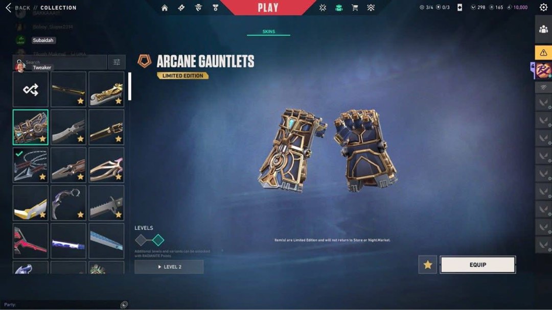 Valorant Skins - Arcane Gauntlets, Vandal, Knife, Classic (60 premium ...