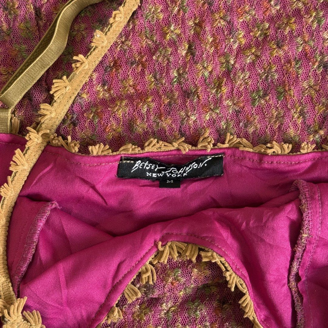 Vintage betsey johnson whimsy rosey dress | 90s 2000s y2k juicy couture ...