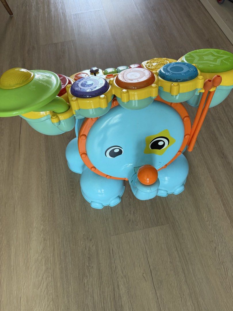 VTech Elephant Drum, Babies & Kids, Infant Playtime on Carousell