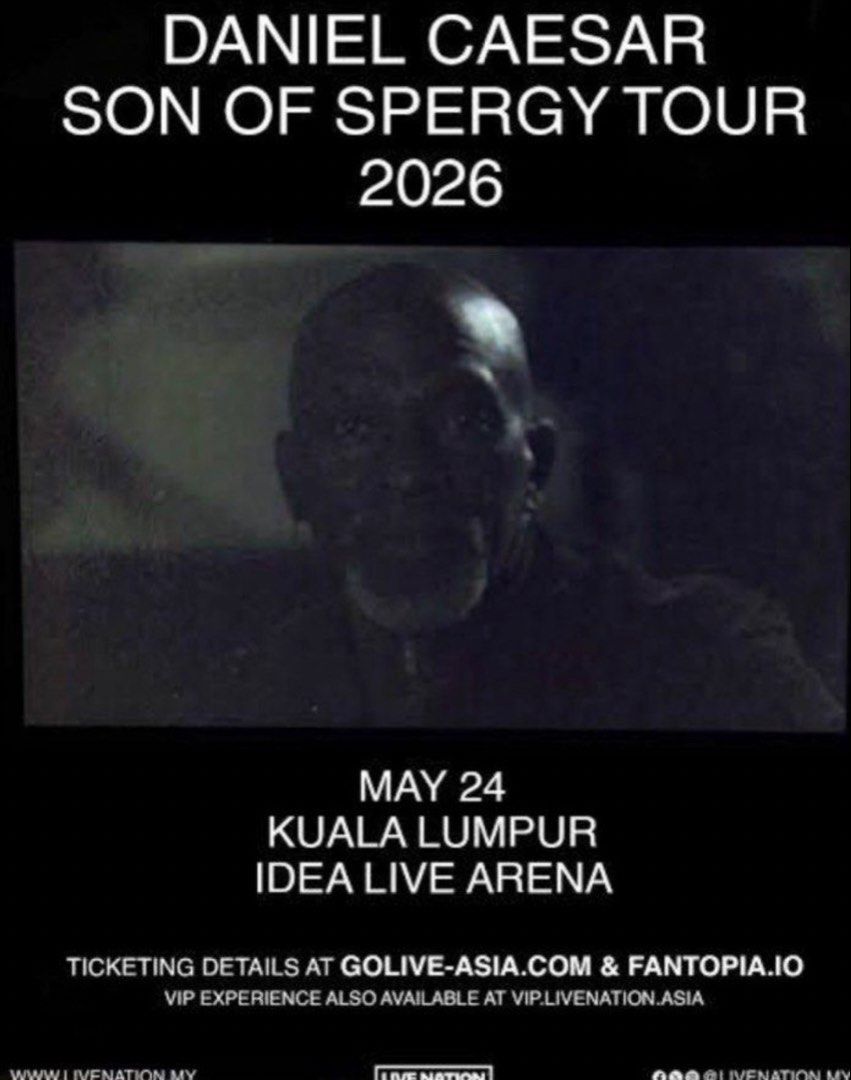 WTT 24/5 (today) DANIEL CAESAR TIX for any other day, Tickets ...