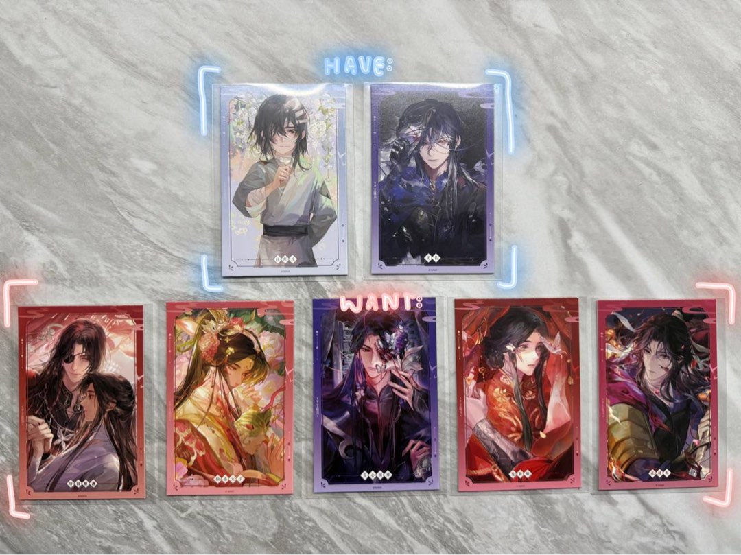 WTT TGCF XIE LIAN HUA CHENG Heaven Official's Blessing Trading cards ...