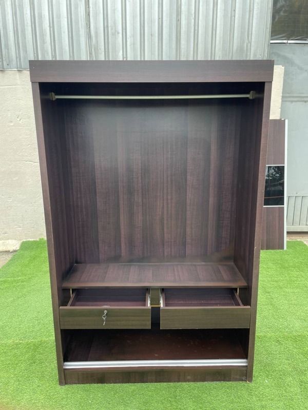 YE50M Almari Baju Kabinet 4 x 6 Feet 2 Sliding Doors Wardrobe Closets ...