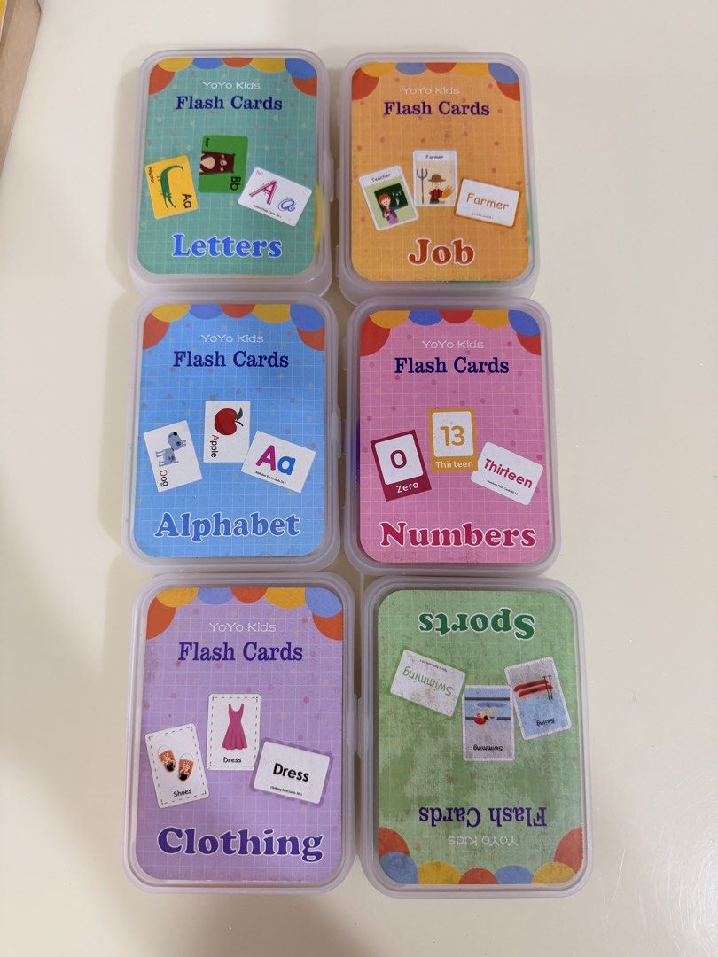 YoYo Kids Flash Cards - Educational Sets, Hobbies & Toys, Toys & Games ...