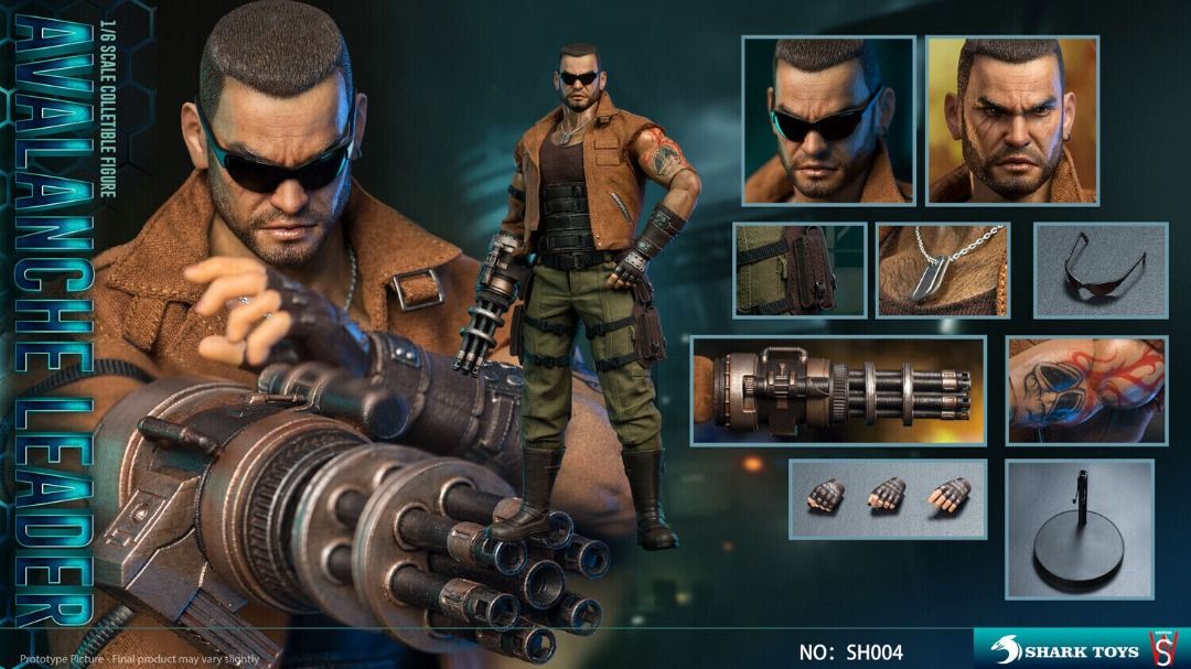 1/6 Sharktoys Final Fantasy Barret Avalanche Leader Not Hottoys ...