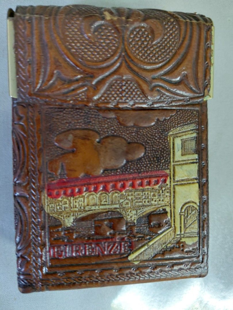 1950s pure leather italian cigarette box, Hobbies & Toys, Memorabilia ...