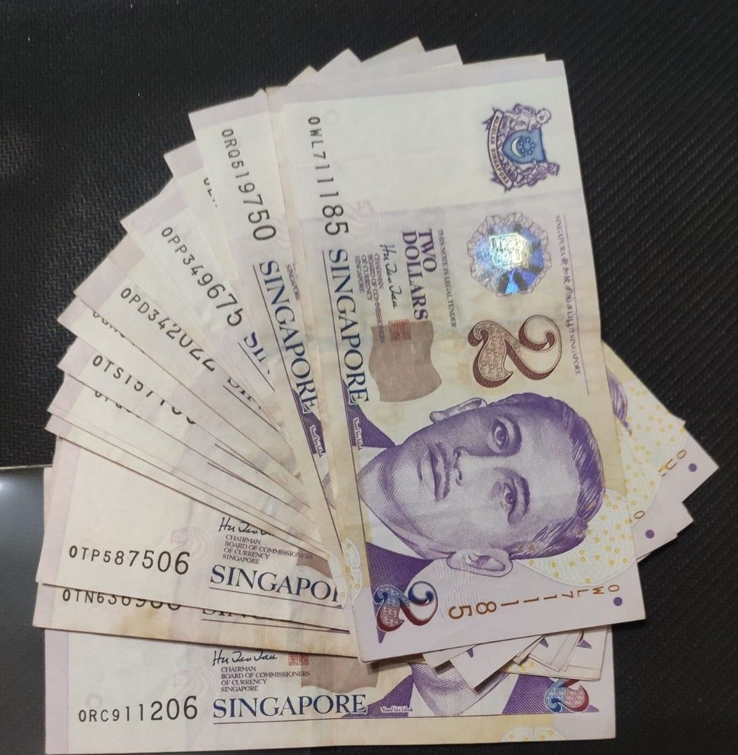 1 to 1 exchange Sg $2 Portrait series paper currency banknotes, Hobbies ...