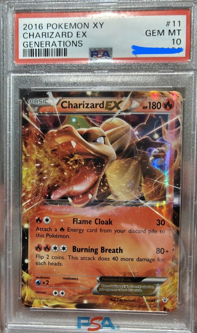 2016 Pokemon XY Charizard EX Generations PSA 10 Gem Mint, Hobbies ...