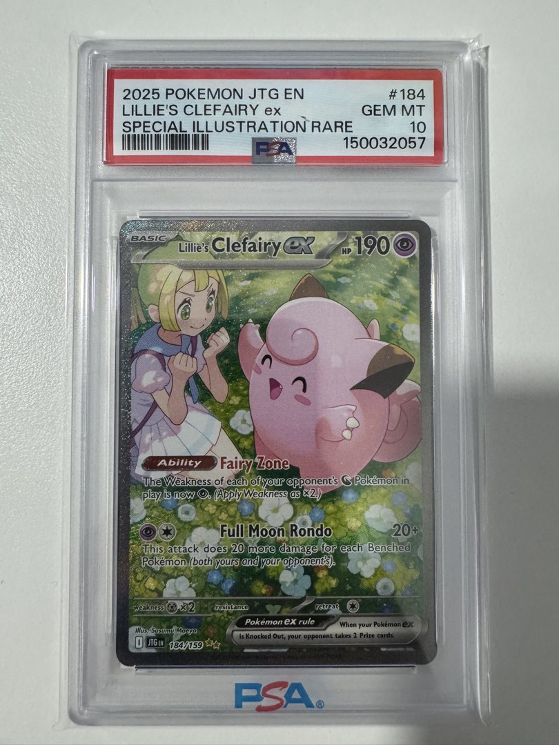 2025 Pokemon Lillie's Clefairy EX Special Illustration Rare PSA 10 ...