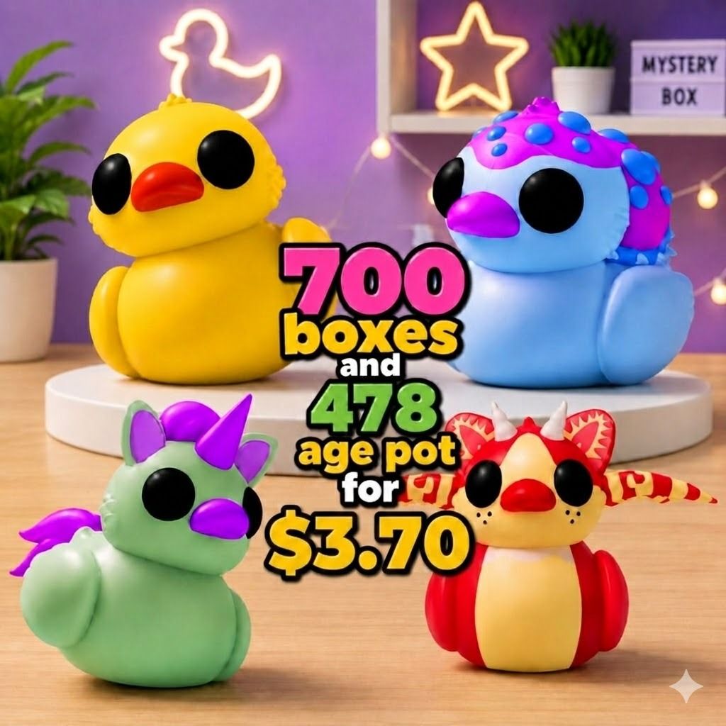 adopt me selling rubber ducky boxes CHEAPEST, Video Gaming, Gaming ...