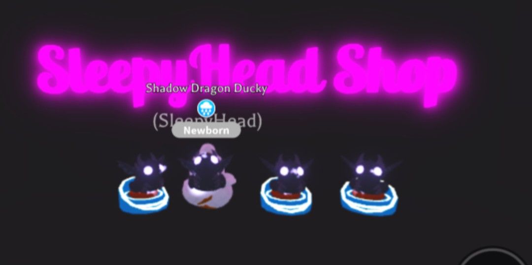 Adopt Me Shadow Dragon Duck, Video Gaming, Gaming Accessories, In-Game ...