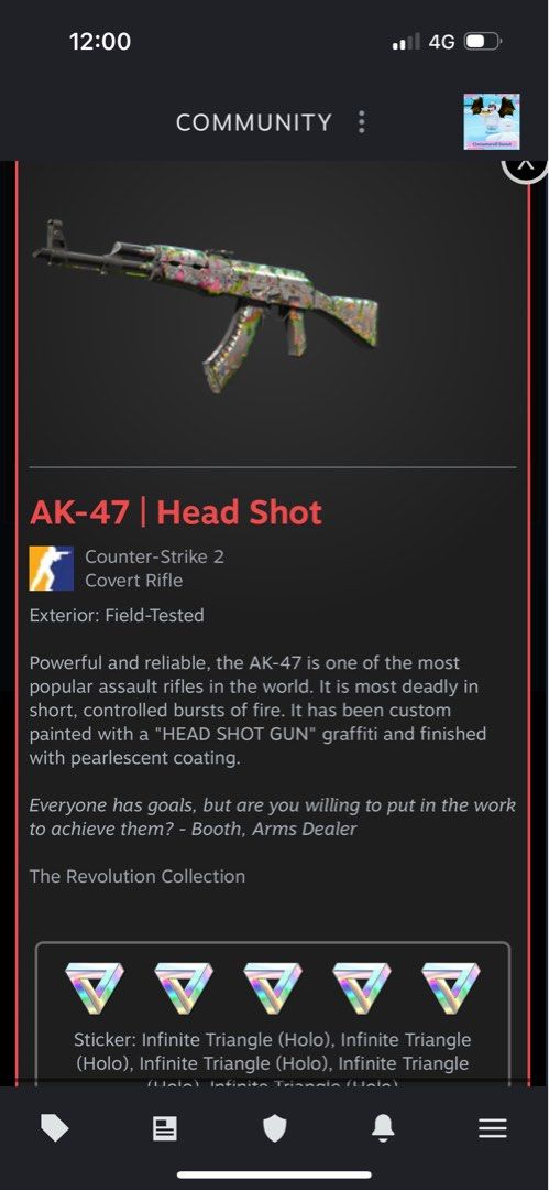 AK-47 Head Shot (Field-Tested) FT | Buff Price / Cheap CS2 Skin), Video ...