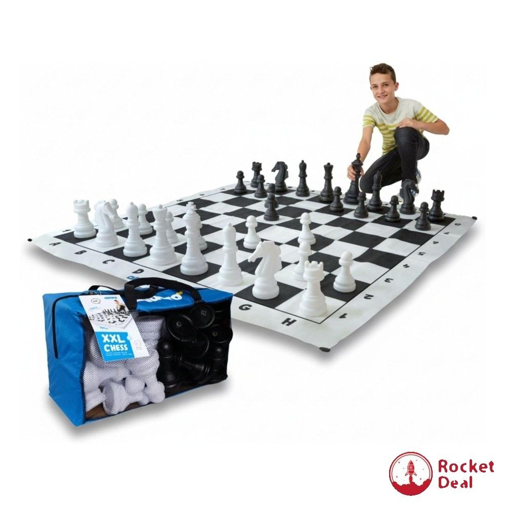 alldoro 60080 Garden Chess, Outdoor Chess Game, Garden Chess with 32 ...
