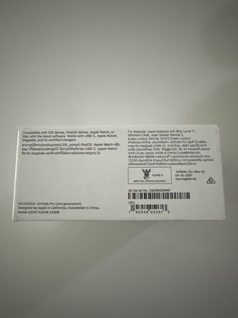 Apple AirPods Pro (2nd generation) with MagSafe Charging Case, Audio ...