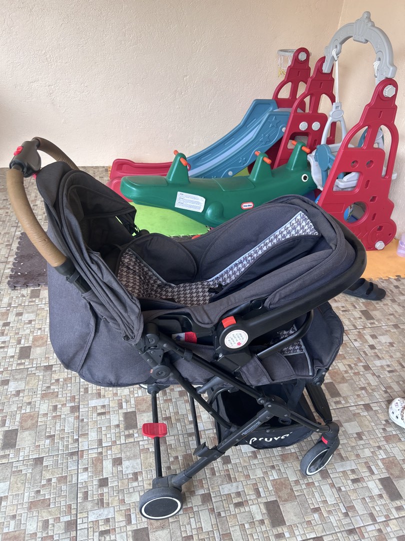 APRUVA STROLLER WITH CAR SEAT, Babies & Kids, Going Out, Strollers on ...