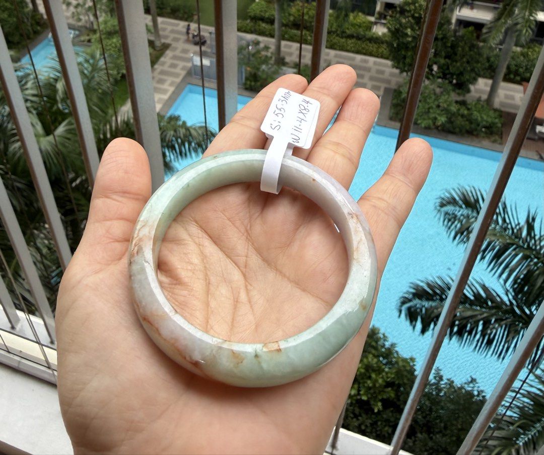 Authentic Type A Natural Jade Bangle, Women's Fashion, Jewelry ...