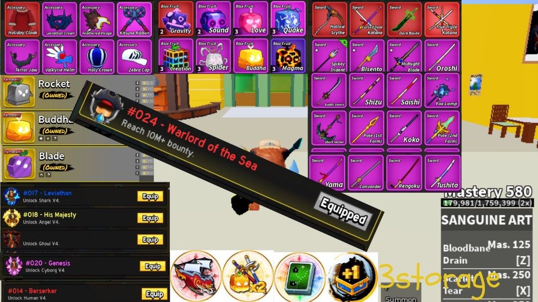 BLOX FRUIT ACCOUNT FOR SALE!!!, Video Gaming, Video Games, Others on ...