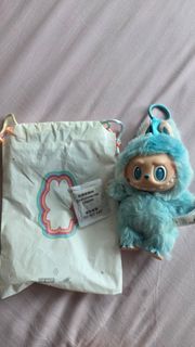 Pink Yellow Fluffy Labubu, Hobbies & Toys, Toys & Games on Carousell
