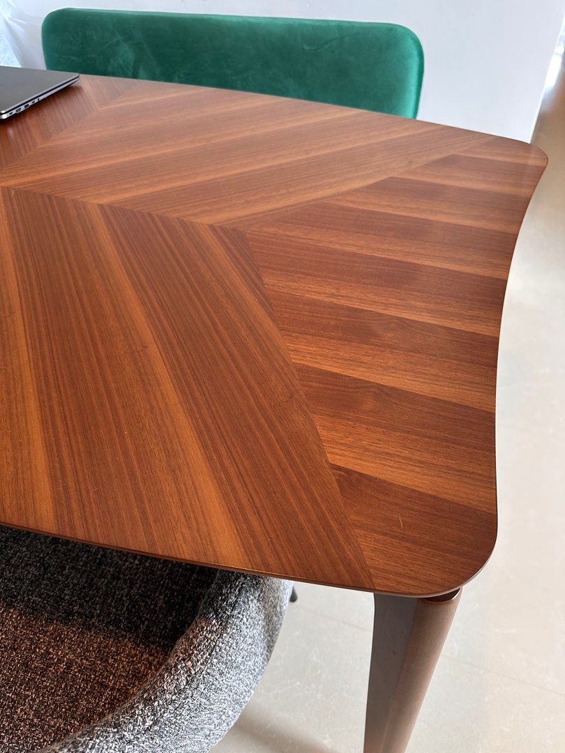 Bogota Dining Table - Walnut Finish, Furniture & Home Living, Furniture ...