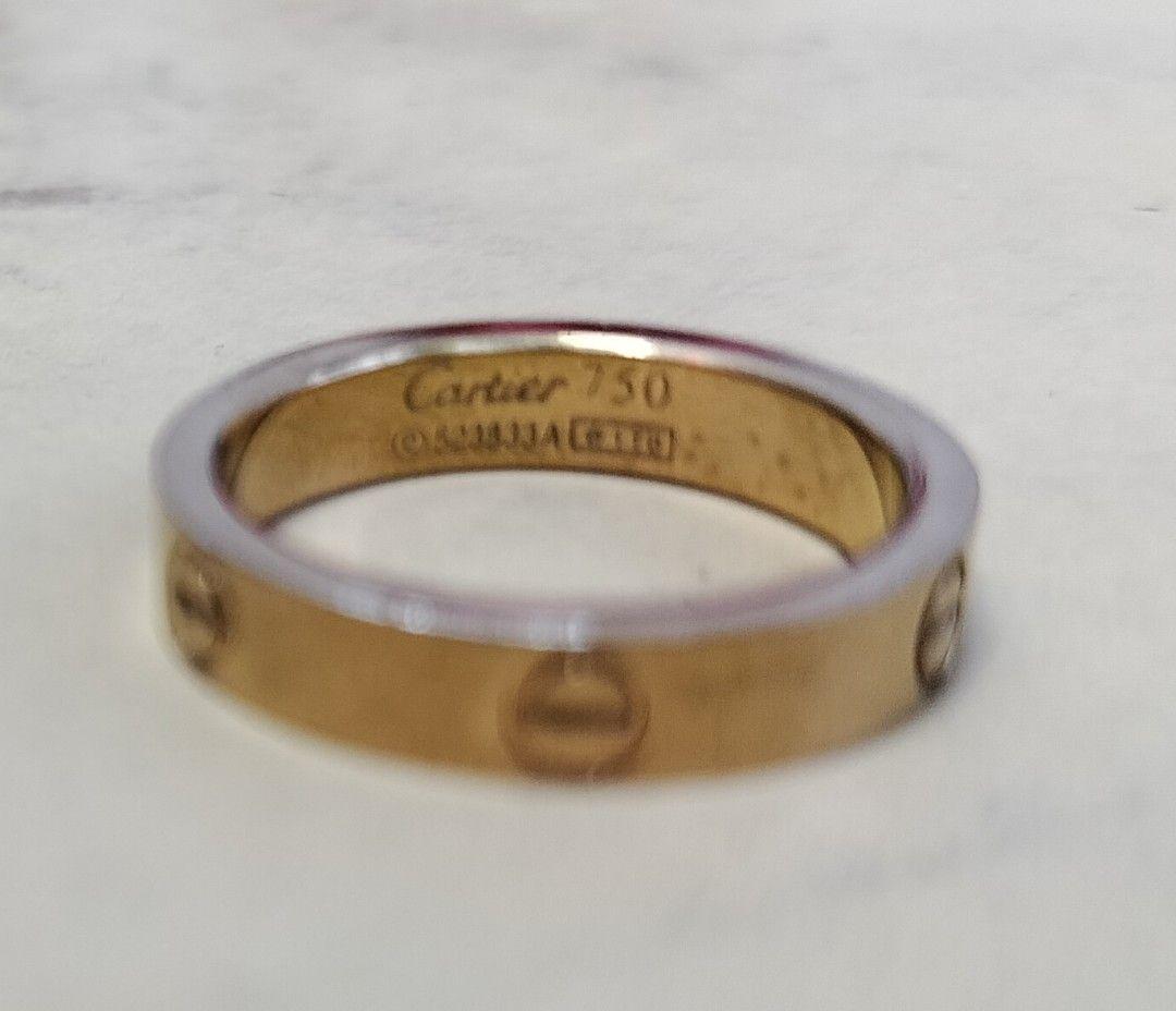 Cartier Love Ring 750 Gold, Women's Fashion, Jewelry & Organisers ...