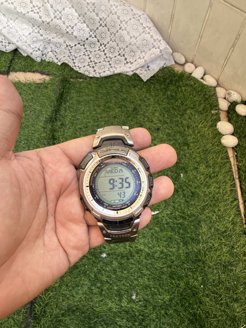 Casio Pro Trek Tough Solar Watch PRW-1300TJ, Men's Fashion, Watches ...
