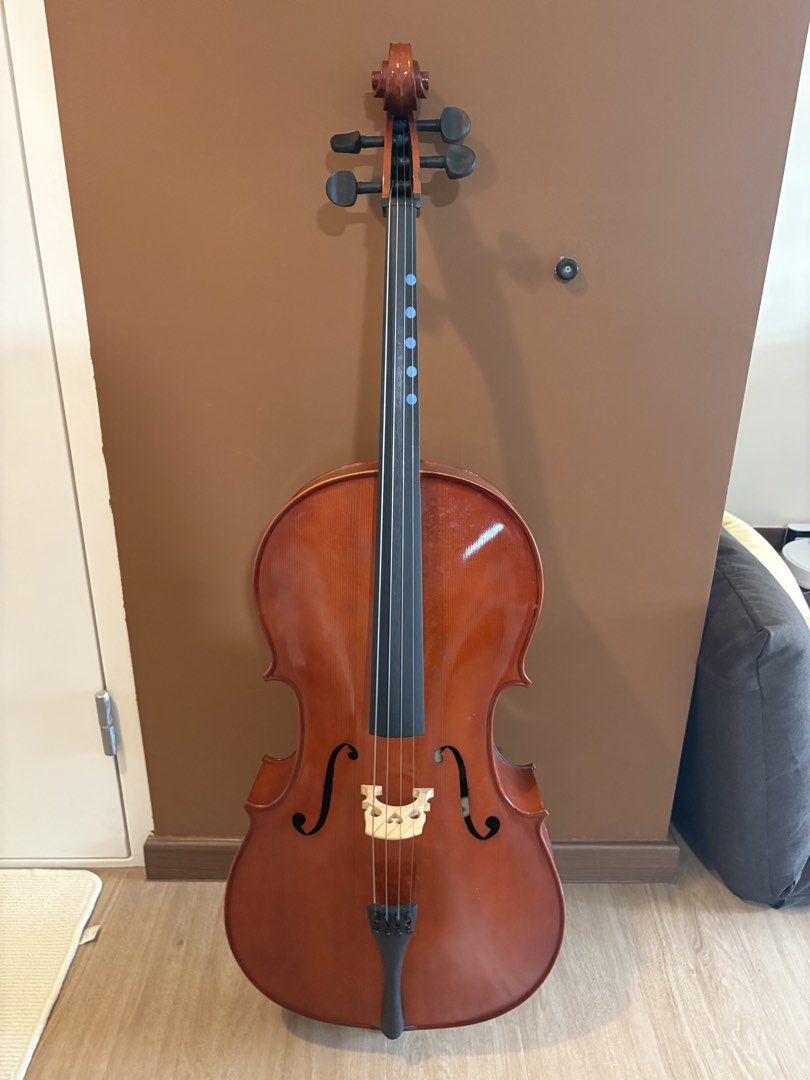 Cello with casing, Hobbies & Toys, Musical Instruments on Carousell