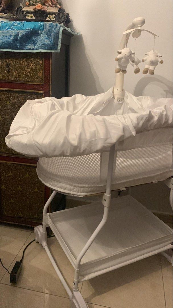 Childcare Chloe Rocking Bassinet - White, Babies & Kids, Baby Nursery ...